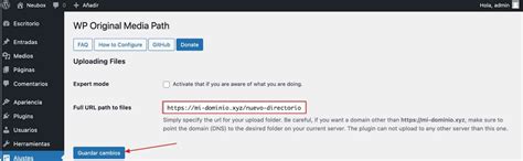 ¿cómo modificar el upload path en wordpress tutoriales neubox