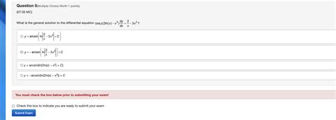 Solved There Is A Checkbox At The Bottom Of The Exam Form Chegg