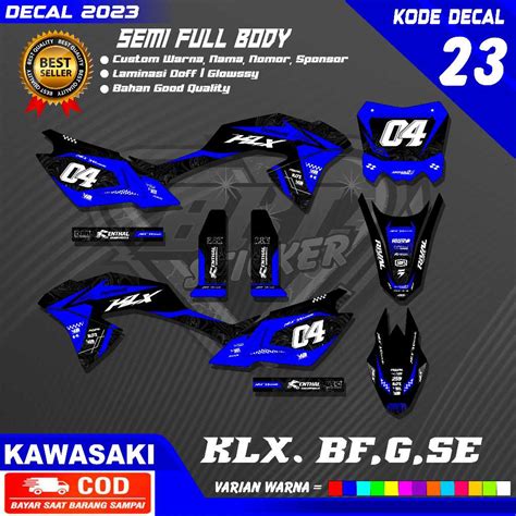 Jual Stiker Striping Variasi Lis Klx Bf G Se Semi Full Body Desain