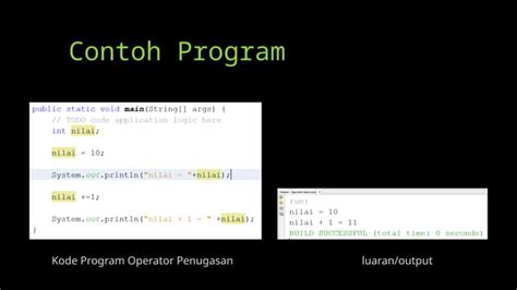 materi pemrograman operator dasar java pptx