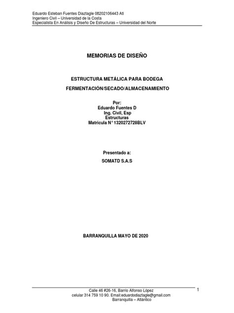 Memorias De Calculos Estructurales Descargar Gratis Pdf Soldadura Construcción