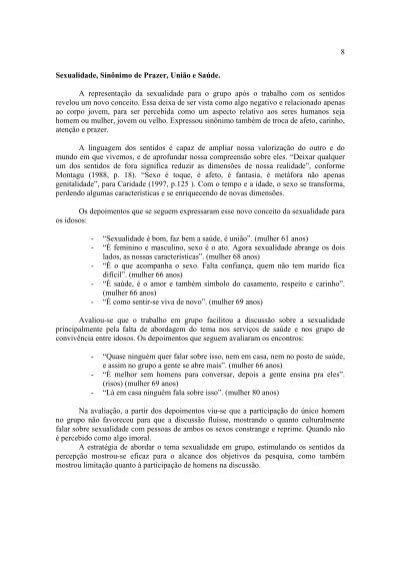 Sexualidade Sinônimo De