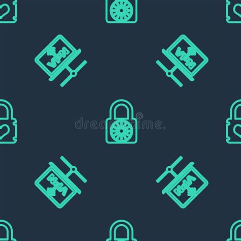 Set Line Safe Combination Lock Wheel Vpn Computer Network And Padlock