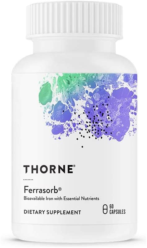 Thorne Research - Ferrasorb - Iron With Essential Nutrients Vitamin ...