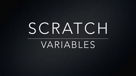 12 Scratch 3 Variables Youtube