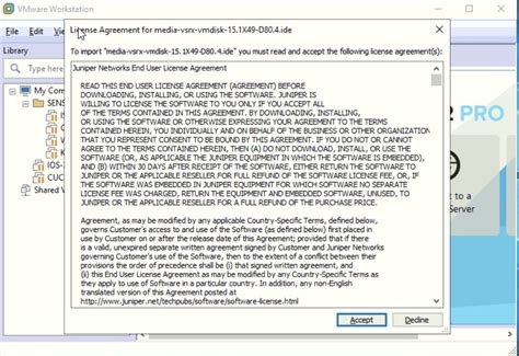 My Cybersecurity Journal Run Juniper Networks Vsrx Firewall In Vmware Workstation