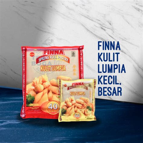 Jual Kulit Lumpia Finna Small Large Spring Roll Pastry Fina Adonan Beku Frozen Shopee