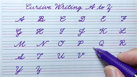 Cursive Writing A To Z Cursive Abcd Cursive Handwriting Practice Cursive Capital Letters