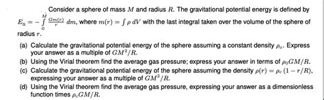 [solved] consider a sphere of mass m and radius