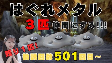 【3匹目狙い 】はぐれメタルを3匹仲間にする 勧誘回数501回目～ Youtube