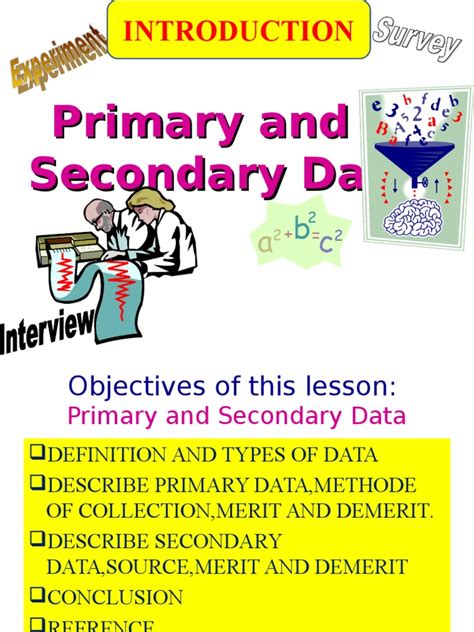 primary data and secondary data survey methodology questionnaire