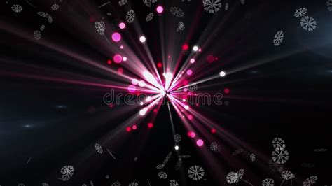 Digital Animation Of Glowing Orange Light Trails Against Light Trails