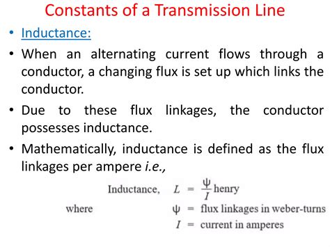 Transmission And Distribution Line Parameters Pptx Computer Networking Computing