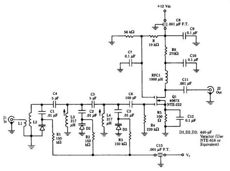 Rf Amplifier And Preselector Circuits Basic Electronic Circuits Ham Radio Circuit