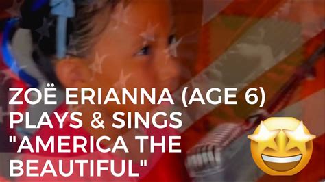 Zoë Erianna Age 6 From Agt Season 18 Sings And Plays “america The