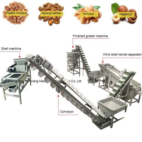 Automatic Palm Kernel Shell Separator Almond Palm Kernel Cracker And Separating Machine Cashew