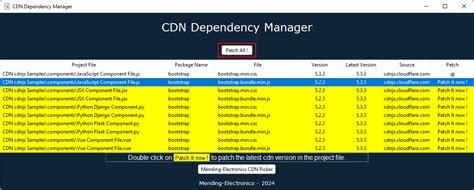 GitHub Mending Electronics CDN Dependency Manager Standalone Python Script A Standalone