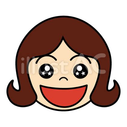 表情1（喜ぶ・笑顔・笑う）日本語教師教材用イラスト No 310219｜無料イラスト・フリー素材なら「イラストac」