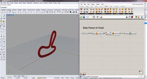 Parametric Seating Progress In Grasshopper Spring 2013 Parametrics