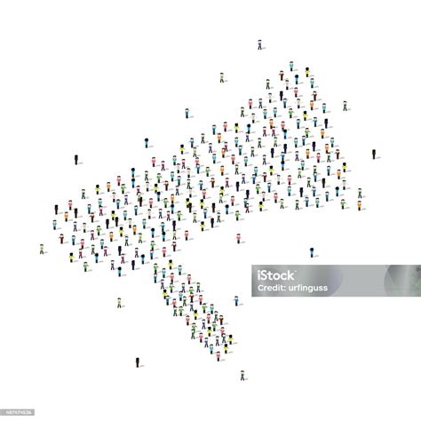 Sekelompok Orang Dalam Bentuk Corong Ilustrasi Stok Unduh Gambar Sekarang Dewasa Umur