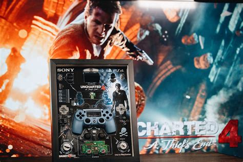 Disassembled Sony Controller Ps4 Uncharted Frame Art Limited Edition Funboxdesign