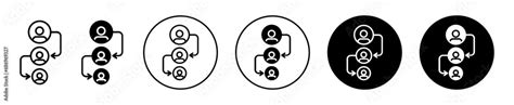 dependencies icon dependable or linked and connected team work or