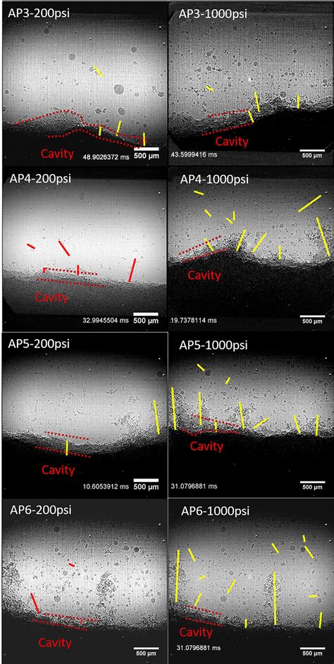 Propellant Burning Surface Showing Particles Clustering Forming Chains