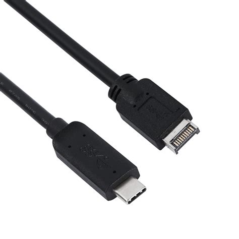 Cerrxian Usb Front Panel Extension Cable Type E Male To Type C Male Internal Adapter Cable
