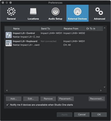 Studio One Setup And Troubleshooting Impact Nektar Technology Inc