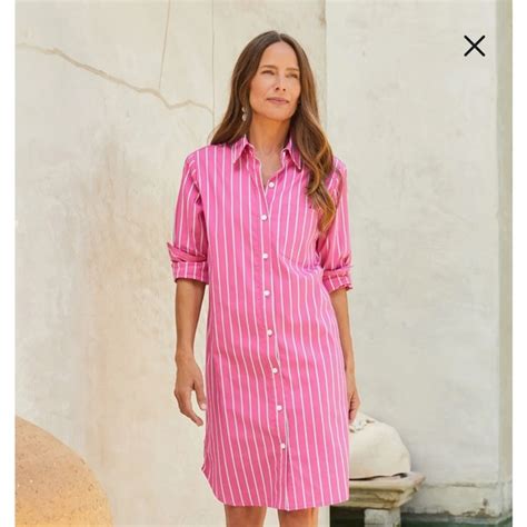 Karen Kane Dresses Karen Kane Pink And White Striped Shirt Poshmark