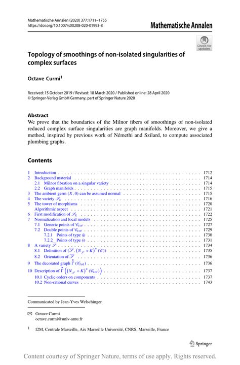 Topology Of Smoothings Of Non Isolated Singularities Of Complex Surfaces Request Pdf