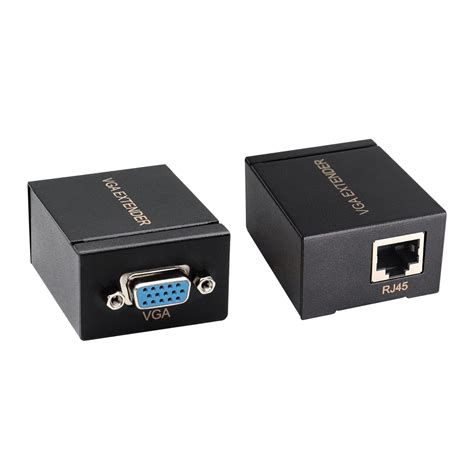 Riieyoca 2 Pack Vga Extender Adapter Vga To Rj45 Over Cat5e Cat6
