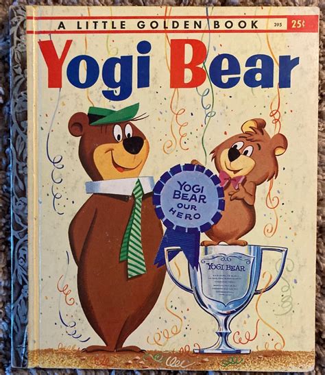 Vintage Little Golden Book Yogi Bear 1960 A Edition Nice