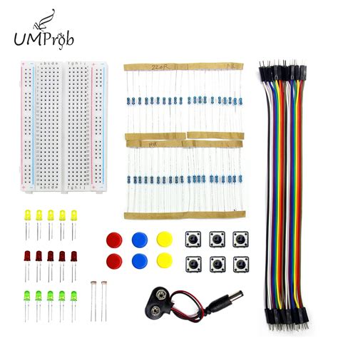 Starterset R3 Mini Breadboard Led Jumper Draad Knop Voor Arduino Diy Kit Babe Onderwijs Lab