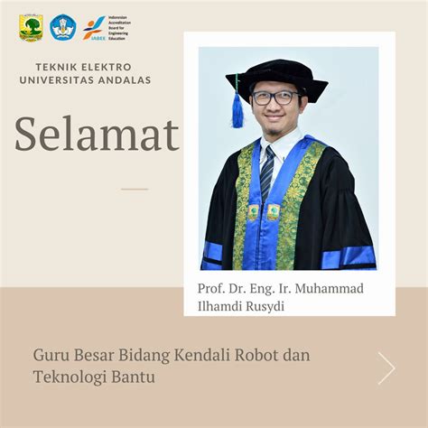 [kiprah dosen] profesor baru teknik elektro unand prof dr eng ir