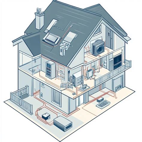 Une Illustration Dun Circuit Parallèle Dans Un Système électrique Domestique Avec Un Dessin De