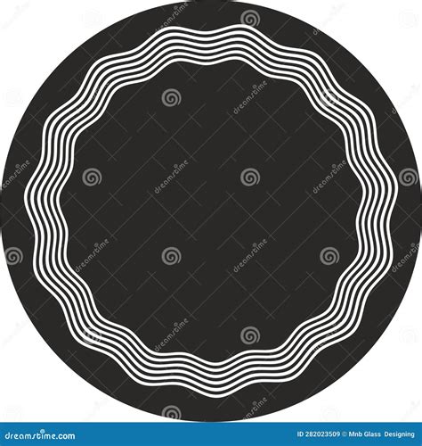 Led Mirrors Glass Border Design Vector Cdr Stock Vector Illustration