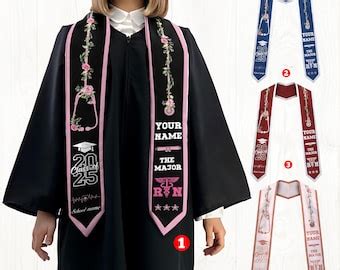 Custom Graduation Stole Graduation T Custom Sash Class Of 2025