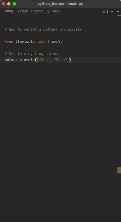 I Bet You Didnt Know How To Repeat A Pattern Infinitely In Python