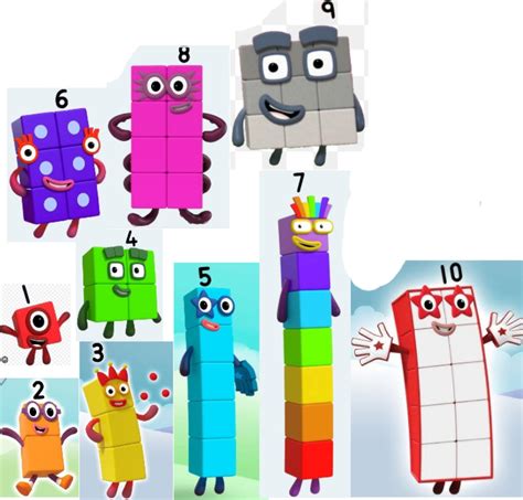 Numberblocks 1 2 3 4 5 6 7 8 9 And 10 By Heartspingthenbfan On Deviantart