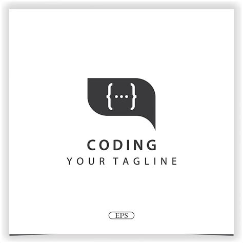 Premium Vector Chat Coding Or Programmer Logo Premium Elegant