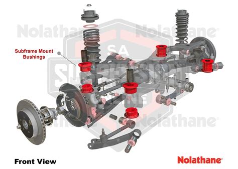 Subframe Bushing Kit Mounting Support Framesubframe Fits Rear
