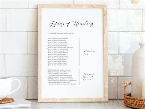 Litany Of Humility Printable Prayer Card Printable Word Searcheslitany