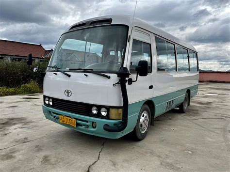 Toyota Used Small School Buses Coaster 14b Diesel Engine 23 29seats