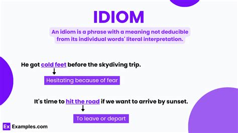 Idiom Pictures And Meanings