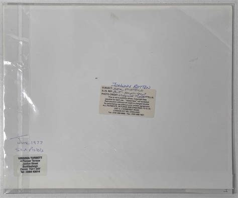 Lot 48 The Sex Pistols Pretty Vacant Video Shoot