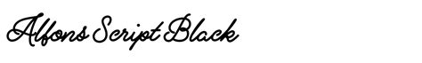 Alfons Script Black Font Webfont And Desktop Myfonts