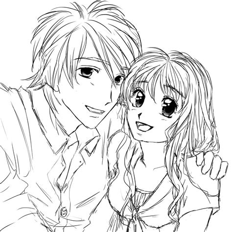 Coloring Pages Of Anime Couples