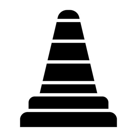 Premium Vector Traffic Cone Vector Icon Design Illustration