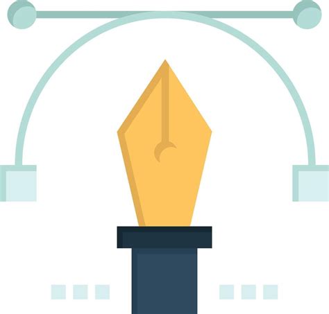 Pen Pencil Text Education Flat Color Icon Vector Icon Banner Template